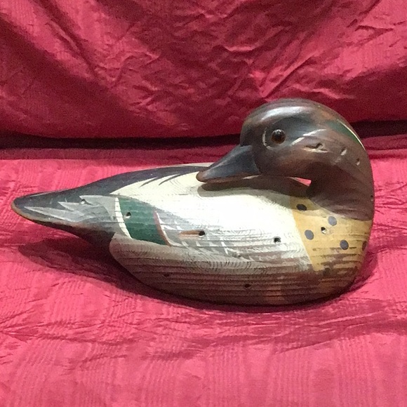 T. J’s Rig | Accents | Vintage Tjs Rig Hand Carved Wooden Duck | Poshmark